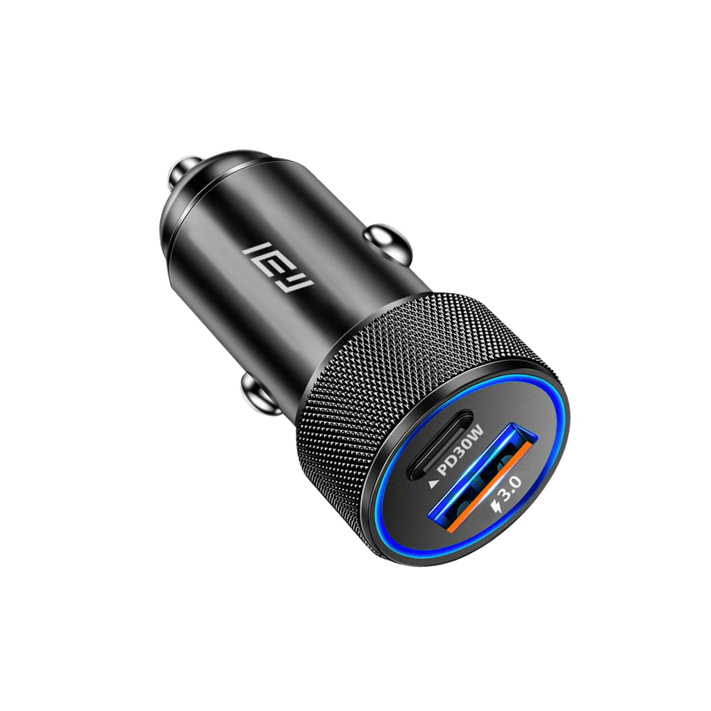 Cargador de Auto USB y USB-C 30W